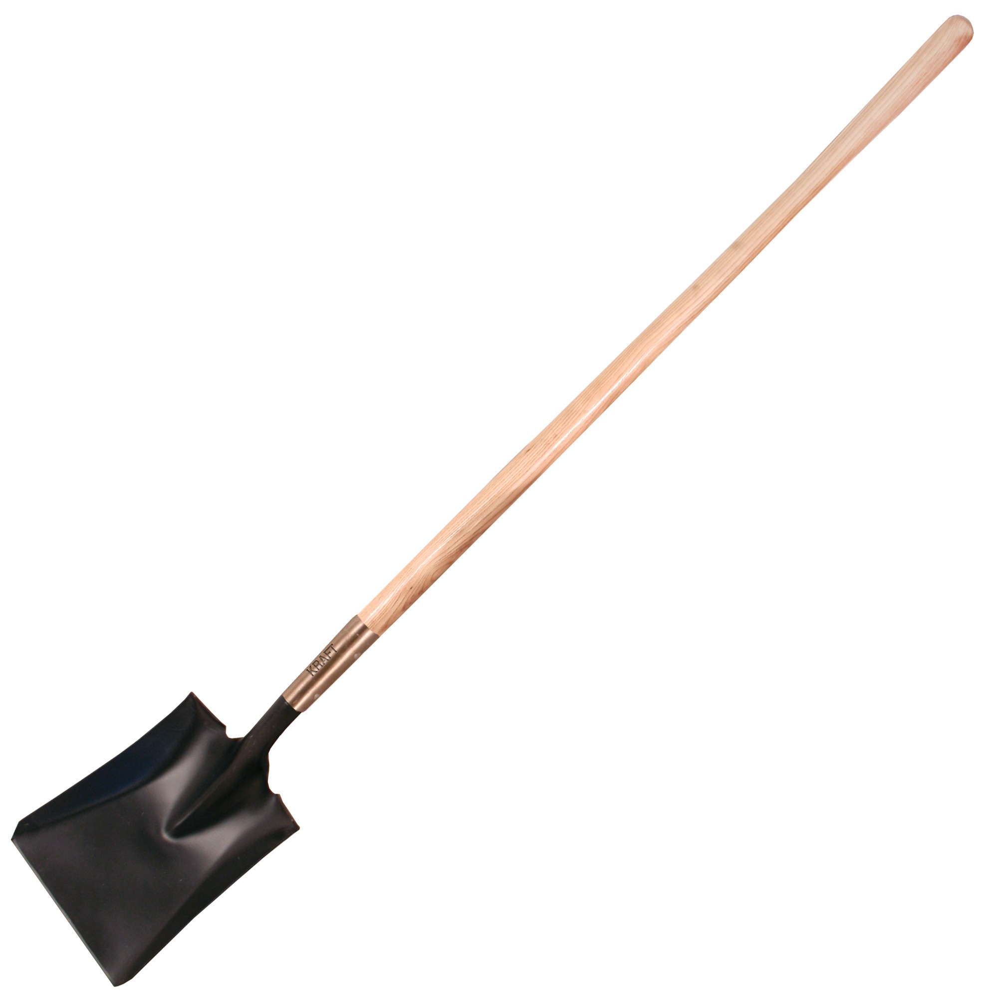 Dealer Source - Kraft Tool Co- Square Point Shovel with Long Wood Handle